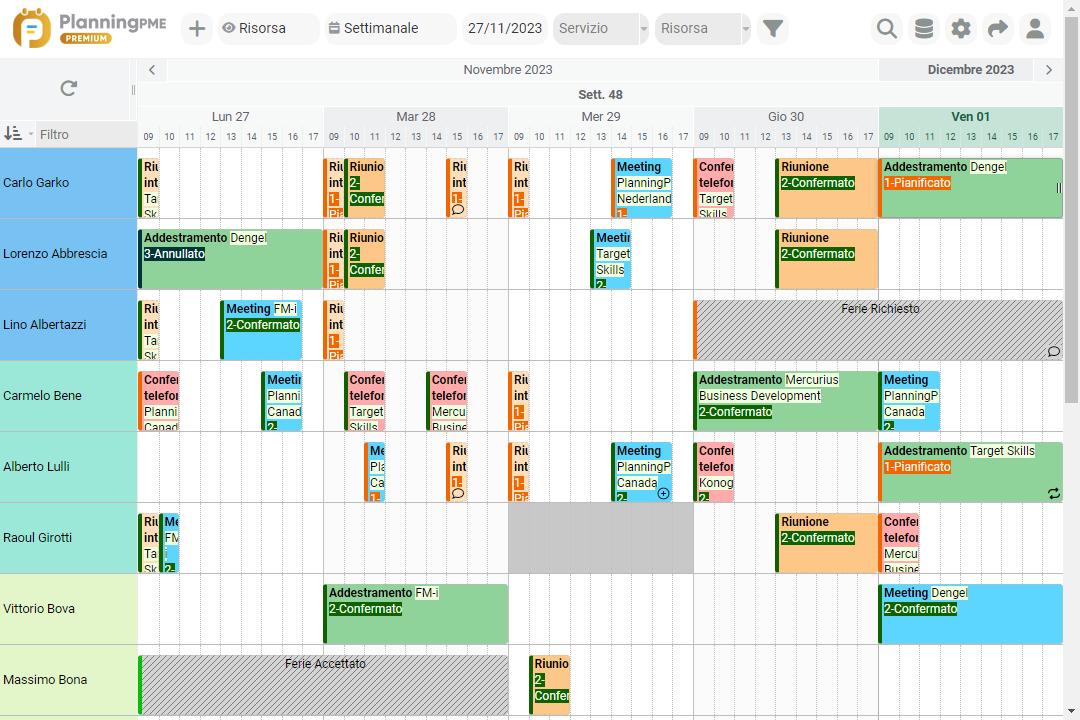 Creare un planning online semplice con PlanningPME